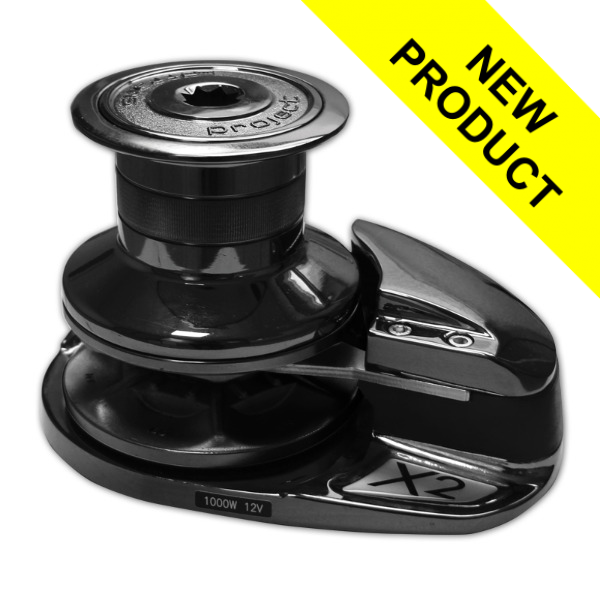 Lofrans X2 Vertical Windlass - 12V/1000W - Dark - 8mm ISO 4565 / DIN ...