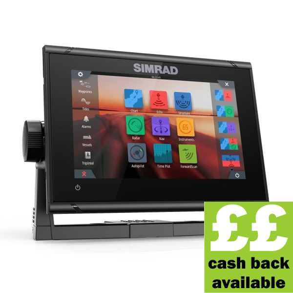 Simrad GO7 XSR 7-inch chartplotter and radar display with global ...