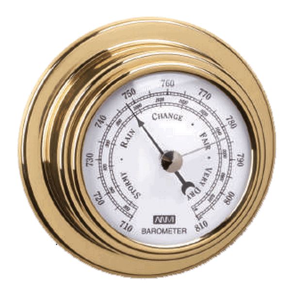 Aqua Marine Barometer 70mm Face Brass Finish (321051)