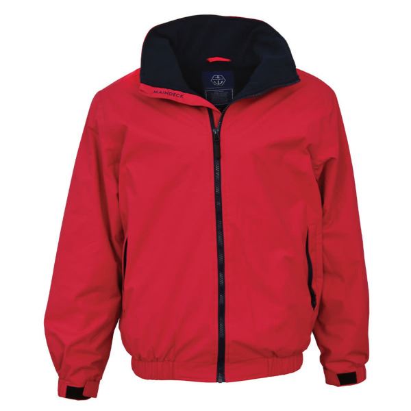 Maindeck Crew Jacket - Size S - Red / Navy Fleece (MD-CJRNS)