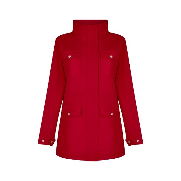 Nauticalia Ladies Waterproof Coat- red- 10 (1666Red10)