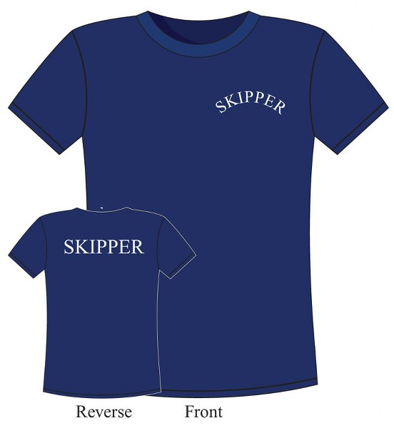 Nauticalia Skipper Crew T-Shirt- navy- medium (6371M)