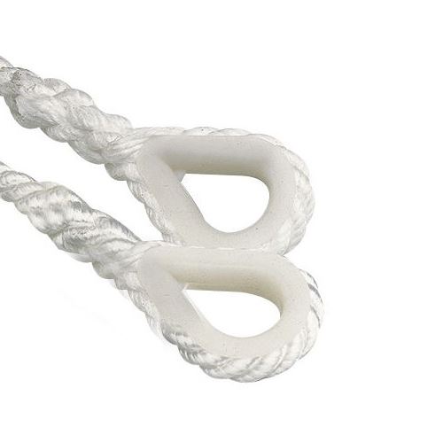 Plastimo 3-Strand Polyester Mooring Rope With Loop & Thimble 16mm x 42m ...