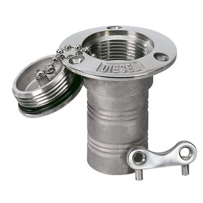 Deck Filler With Cap - 316 Stainless - 51mm - Diesel (P48748)